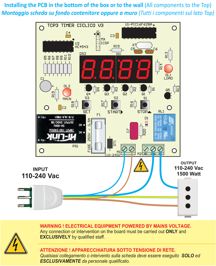 TCP3 Programmable Cyclic Timer - TCP3 Timer Ciclico Programmabile